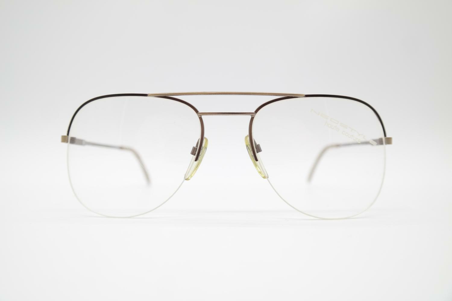 Vintage Neostyle 28/896 Bronze Gold Half-Frame Glasses Eyeglass Frame ...