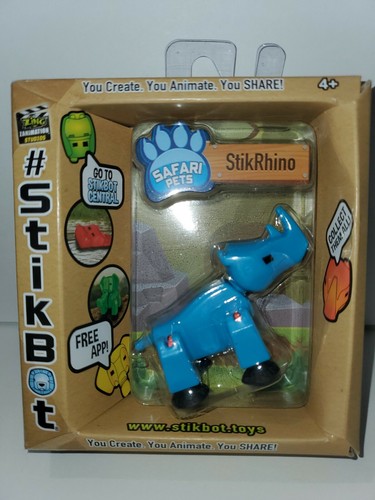 Stikbot Safari Pets Animals Rhino Blue free APP Create your animation ...
