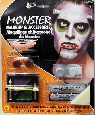 FRANKENSTEIN MONSTER KIT Makeup Classic Halloween Adult Costume Rubies ...