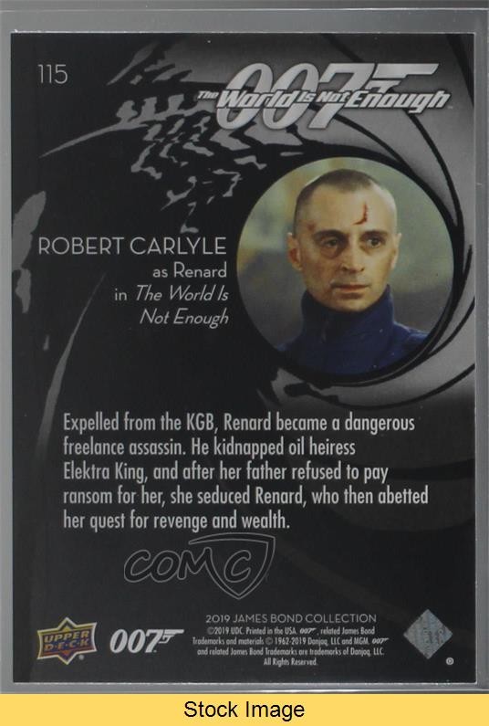 2019 Upper Deck James Bond Collection Rainbow Robert Carlyle Renard ...