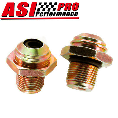 2pcs Transmission Oil Cooler Connector for 04-08 Ford F150 11/16-20UNF ...