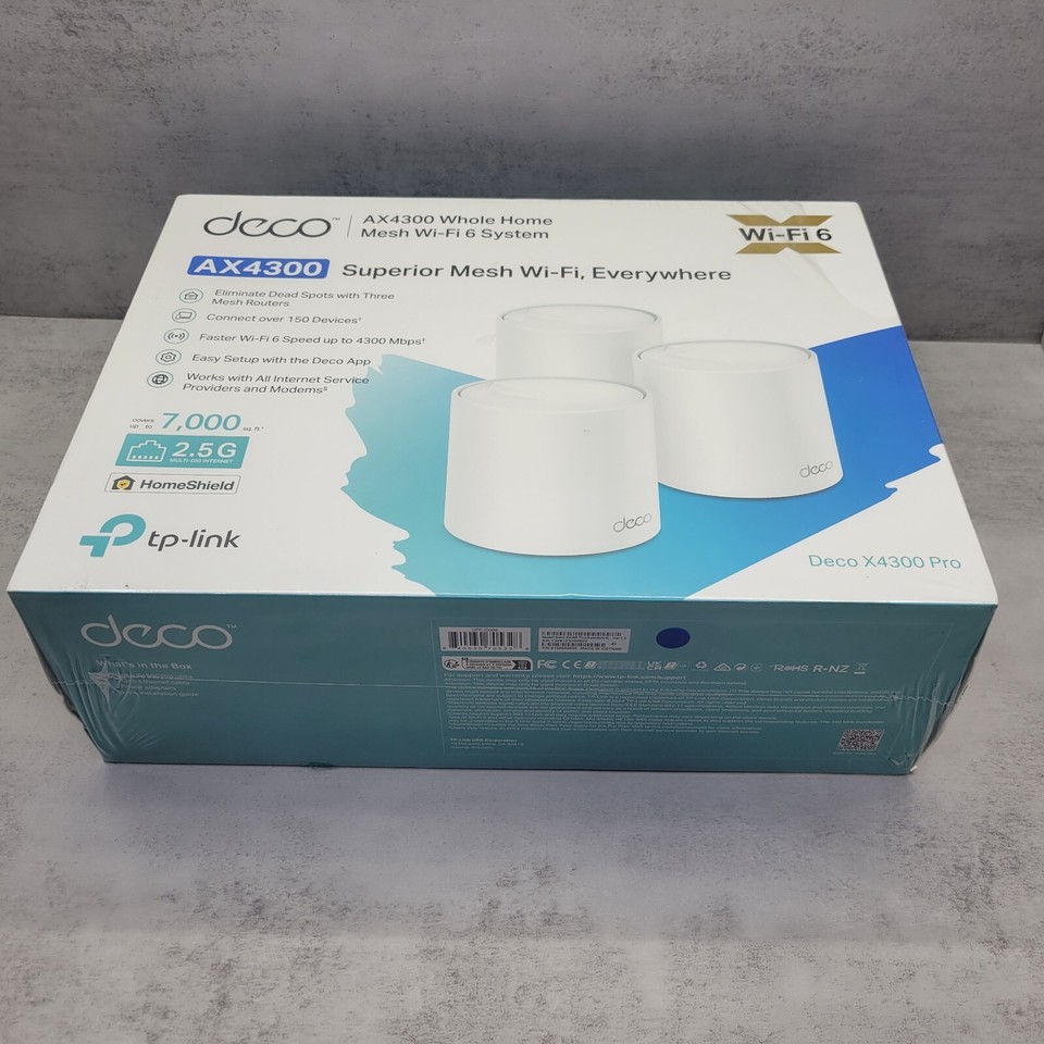 TP-Link Deco AX4300 Pro Dual-Band Wi-Fi 6 Mesh Wi-Fi System 7000SF 3 ...