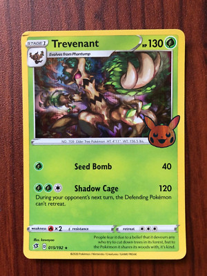 TREVENANT Trick or Trade BOOster Pokemon Halloween TCG Holo Foil Card ...