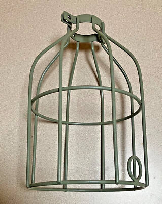 NEW Sage Green Bulb Cage Industrial Bulb Guard for Pendant Light - 6 ...