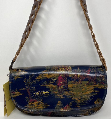 Patricia Nash Vintage Leather Chelsey Crossbody ~ Kent Countryside | eBay