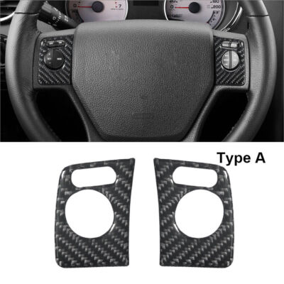 For Ford Explorer Carbon Fiber Interior Steering Wheel Button Cover ...
