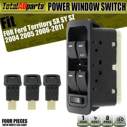 Master & 3x Single Window Switches for Ford Territory SX SY SZ ...