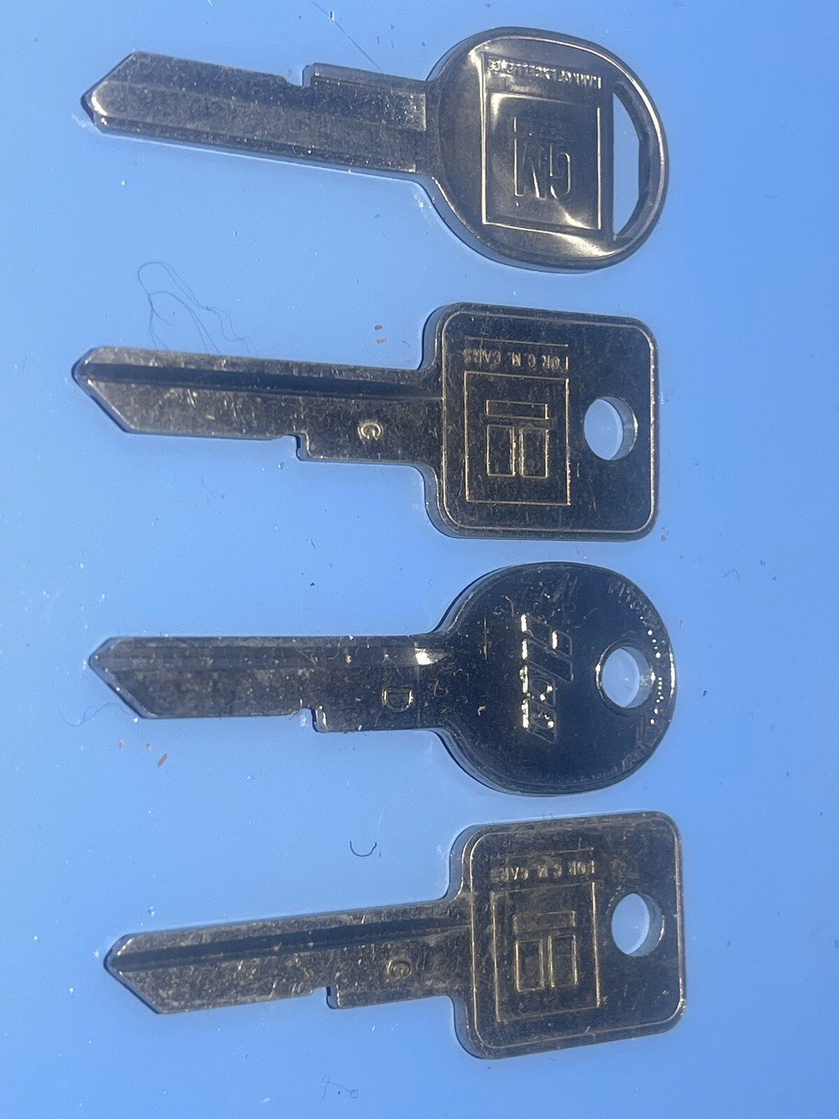 GM / Ilco Key Blank Set of 4 / C & D Keyways B50 B51 GMC FREE SHIPPING ...