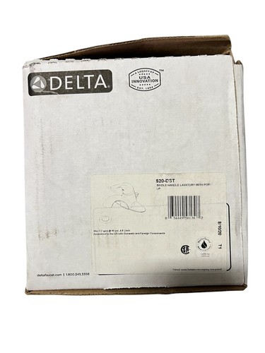 Delta 520-DST Classic 4" Centerset 1-Handle Bathroom Faucet Polished ...