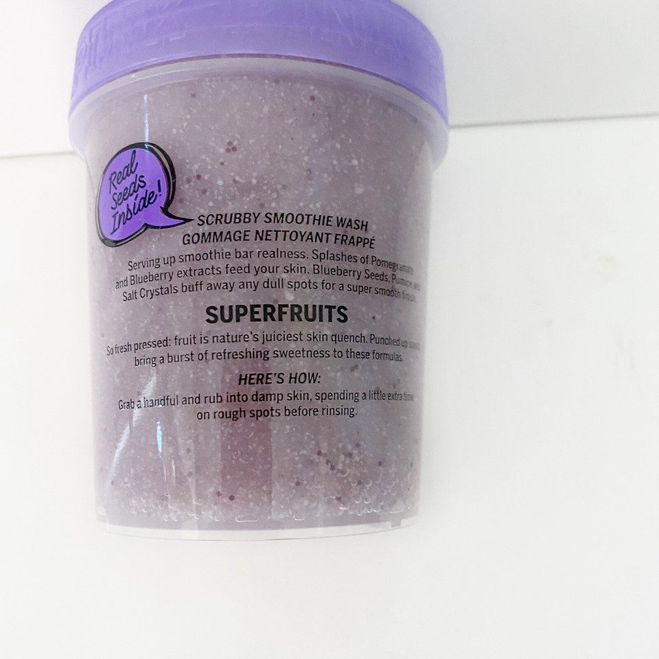 New Pink Berry Scrub Scrubby Smoothie Wash With Pomegranate Extract ...