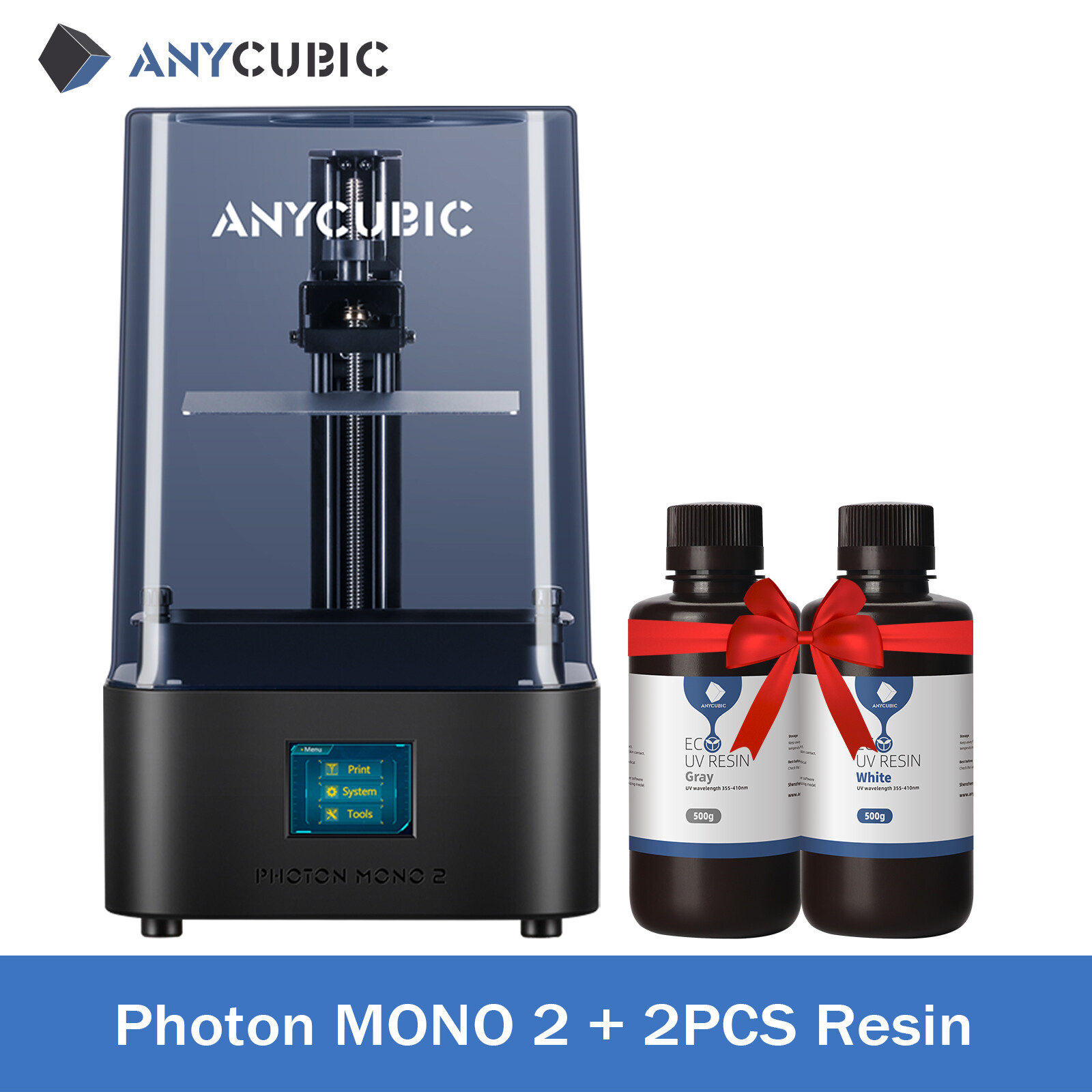 ANYCUBIC 7K Photon M3 Max/M5 Series Mono X2 LCD Resin 3D Printer + 1KG ...