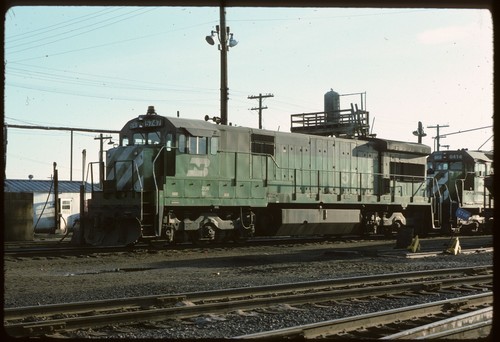 BH.DDB1.BN791 Original Slide Burlington Northern U33C #5747 at Spokane ...