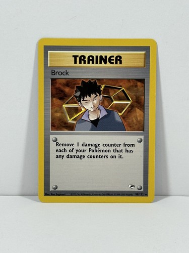 Brock 98/132 Gym Heroes Trainer Pokemon Card | eBay
