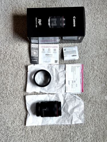 Canon RF 35mm f1.4 L VCM Lens (Canon RF) with Hood, Case & Box, ZEISS ...