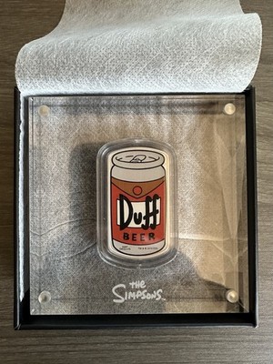 2019 The Simpsons Duff Beer 1oz Silver 99.99% Proof Coin | eBay