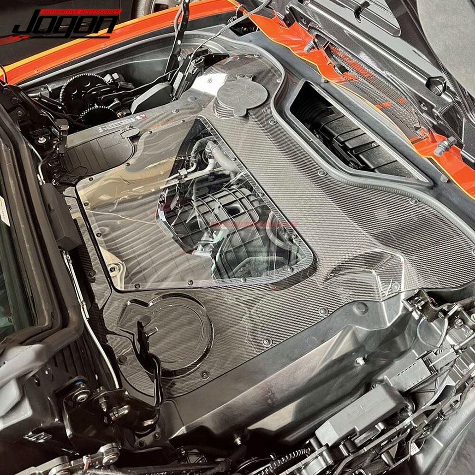Carbon Clear Engine Bay Cover Trim For Corvette C8 Z06 Z51 Convertible ...