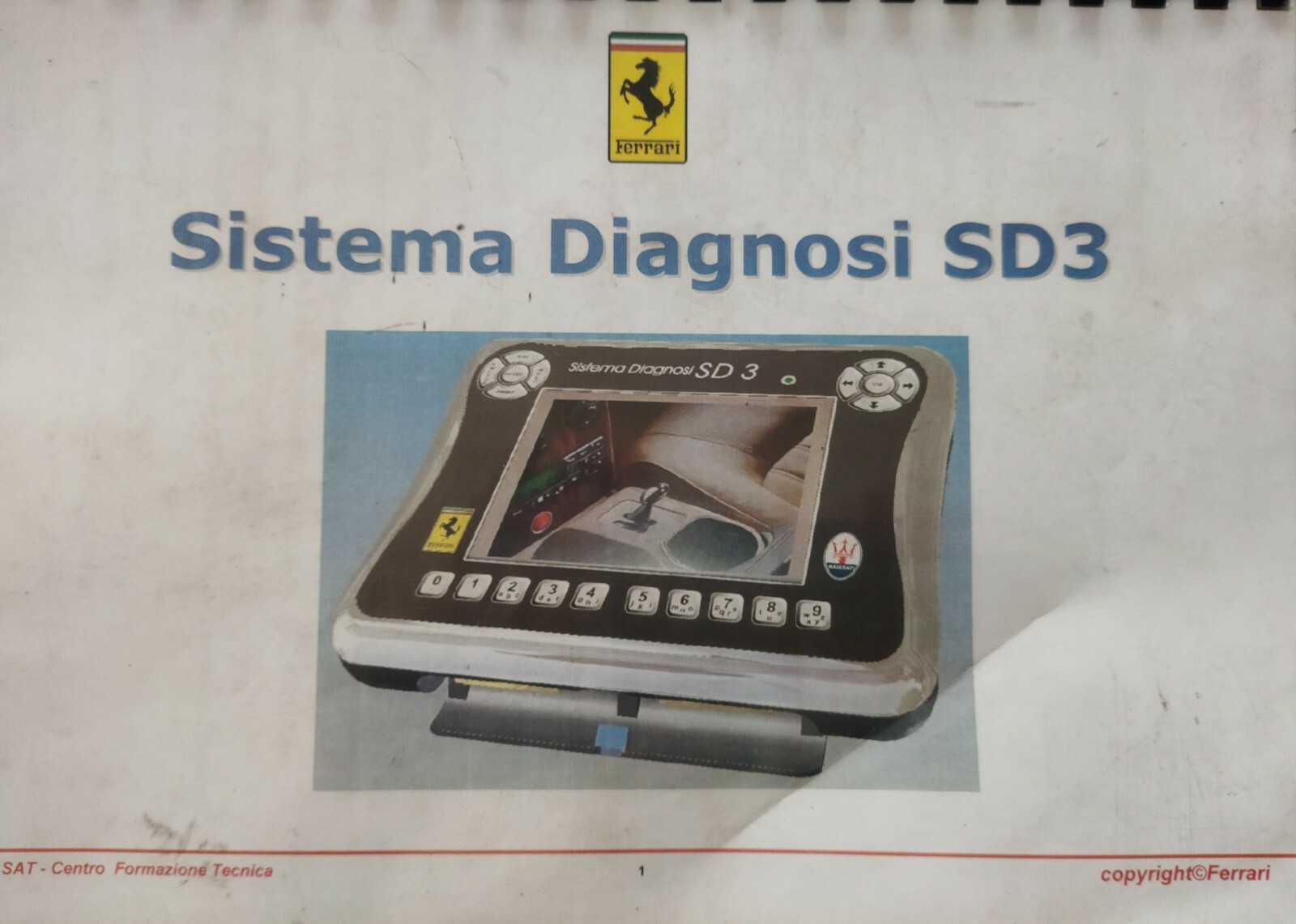 SD3 FERRARI MASERATI DIAGNOSTIC TESTER DIGITEK MANUAL | eBay