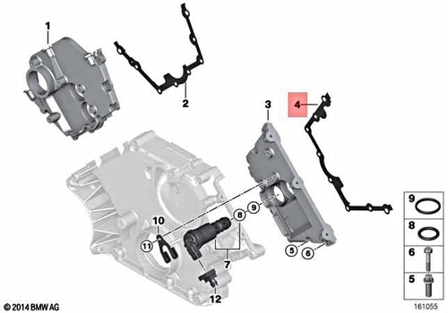 Genuine BMW E53 E60 E60N E61 Engine Timing Chain Case Gasket OEM ...