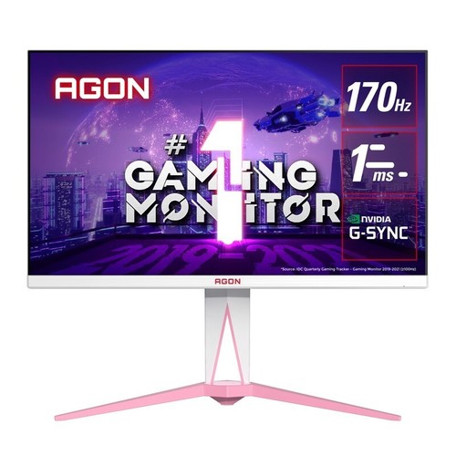 AGON 27" Monitor, Pink Special Eddition IPS 2K,1ms, 170Hz, Free-Sync ...