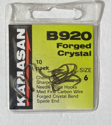 Kamasan B920 Forged Crystal Barbed SPADE END Hooks All Sizes Available ...