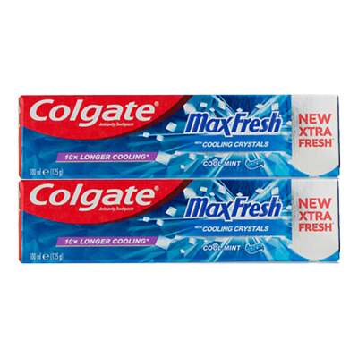 Colgate Max Fresh w/ Cooling Crystals Toothpaste - Cool Mint, 100ml ...
