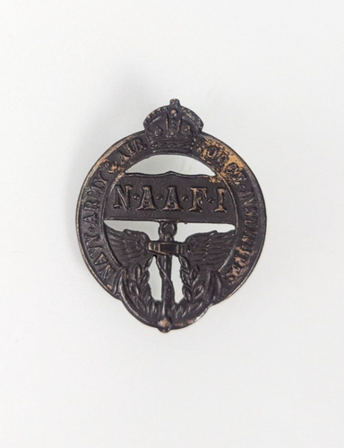 Original Royal Navy Army and Air Force Institute NAAFI Cap Badge | eBay