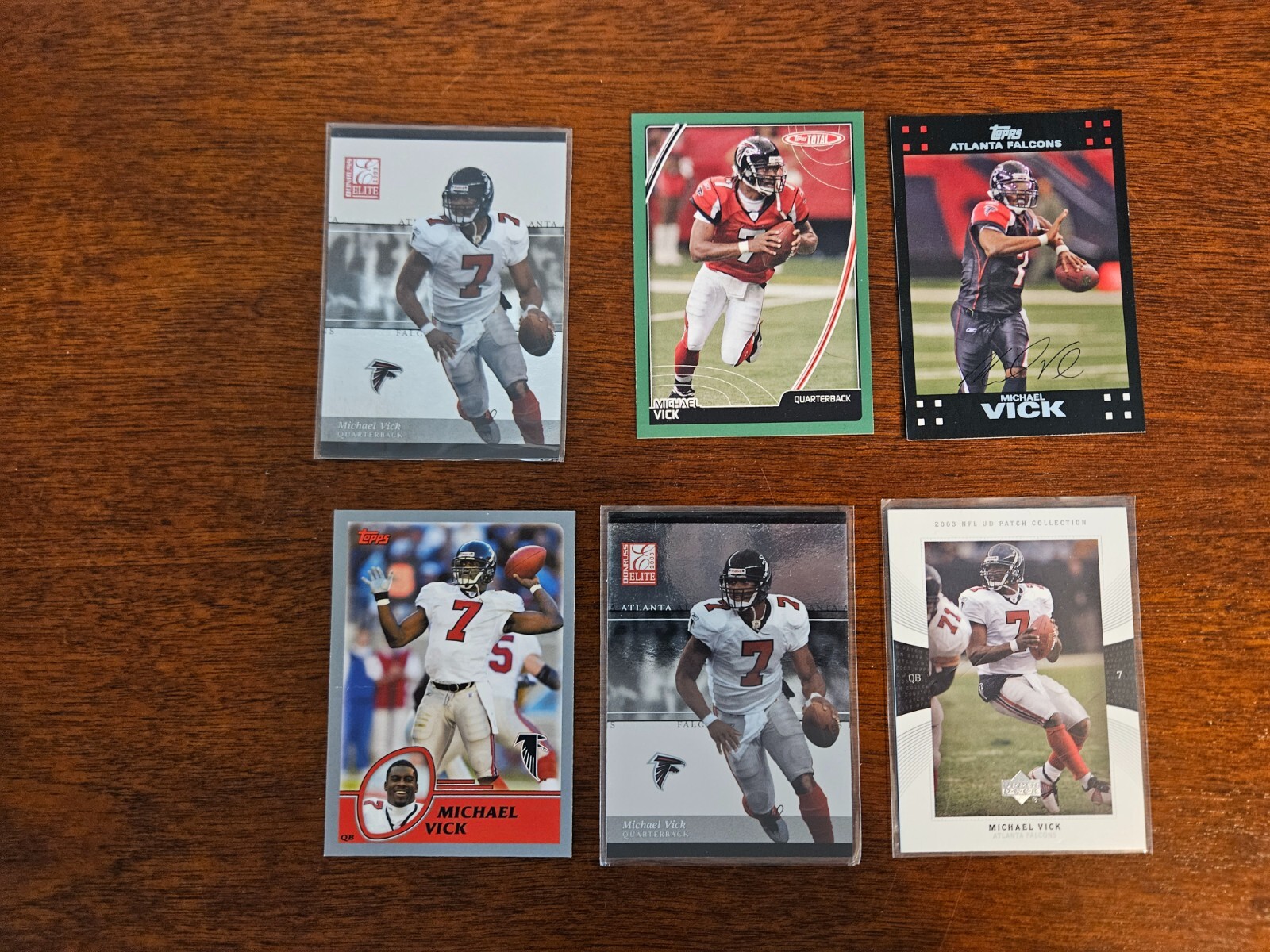 6 Michael Vick Football Cards QB Atlanta Falcons Philadelphia Eagles | eBay