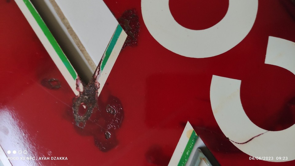 Vintage Conoco NOT Porcelain Triangle Sign DOUBLE SIDE | eBay