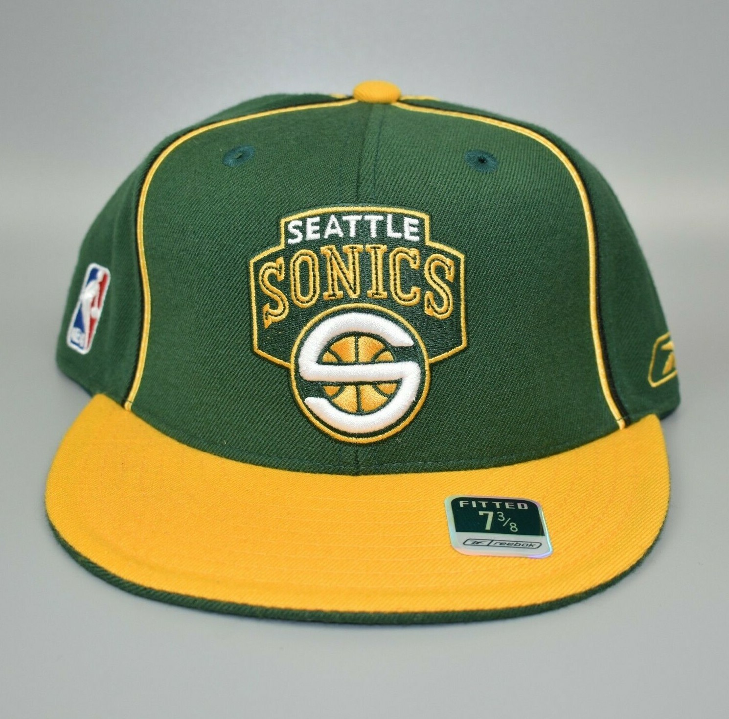 Seattle Sonics Supersonics Reebok Vintage Fitted Cap Hat - Size: 7 3/8 ...