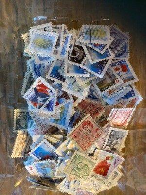 500 fine used Canadian small postage stamps, best deal, free shipping ...