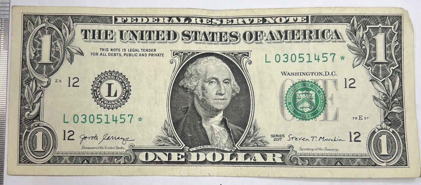 $1 STAR NOTE. $1 Dollar Bill 2017 — FREE SHIPPING — Lot - FL/688 | eBay