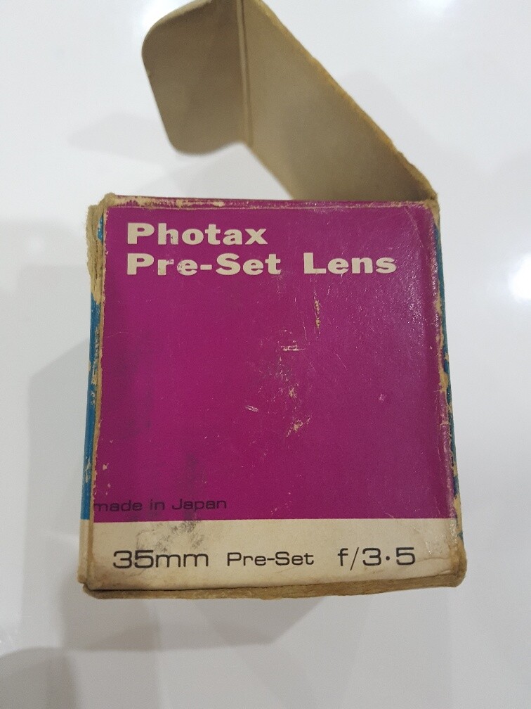 paragon photax pre-set lens 35mm f/3.5 no 52498 | eBay UK