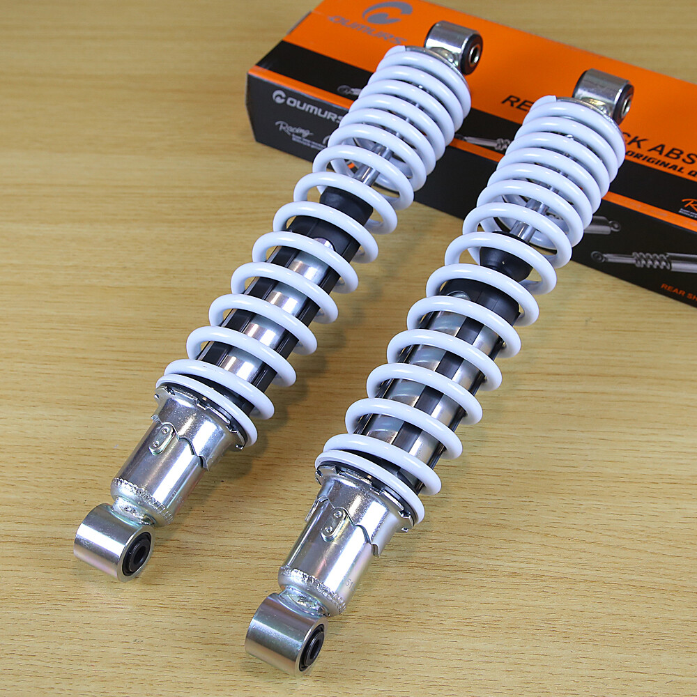 For Yamaha YFZ350 Pair Front Shocks Absorbers White Spring Banshee 350 ...