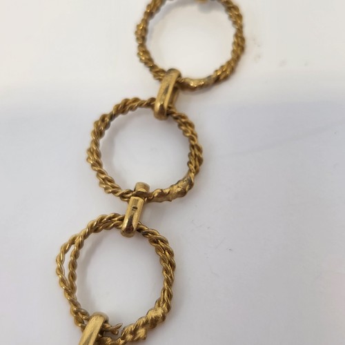 Braided Circle Chain Long Necklace Textured Layering Casual Workwear ...