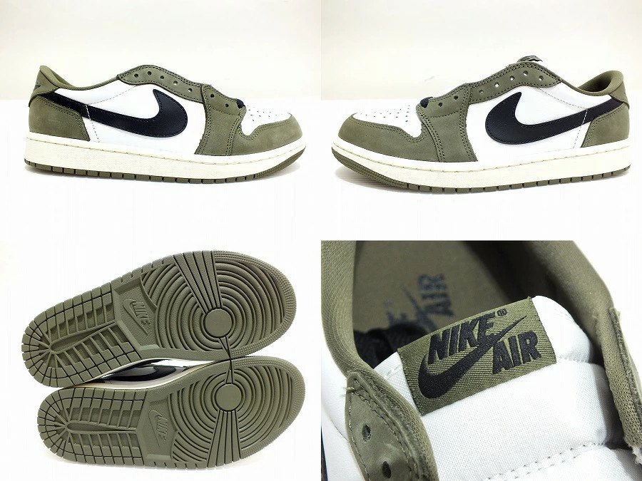 Nike AJ1 Low OG Medium Olive and HQ6998 200 27cm Nike AJ1 Low OG Medium ...