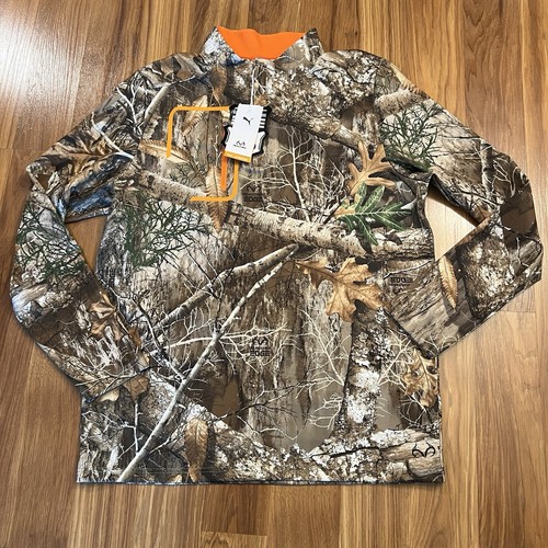 PUMA X REALTREE Camo Men's Golf 1/4 Zip Size Medium Rare Rickie Fowler ...