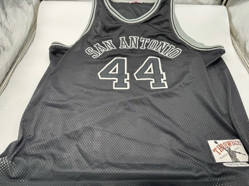 George Gervin #44 San Antonio Spurs Throwbacks Blacktop NBA Jersey 1979 ...