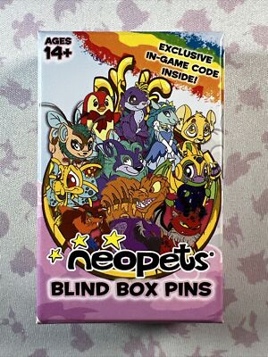 1x Neopets Blind Box Pin Pack + Code - NEW Sealed | eBay