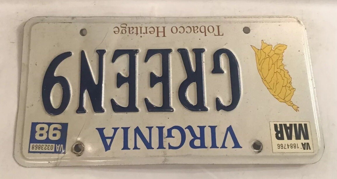 TOBACCO vanity GREEN 420 license plate Goddess Marijuana Sickness ...