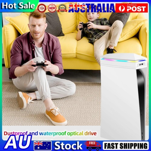 RGB Host Cooling Fan Dust-proof Game Host Radiator for PS5 Host (White ...