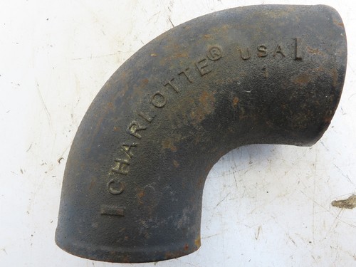 Charlotte Cast Iron NO-HUB Fitting NH-4 in Quarter Bend 90Deg Elbow | eBay