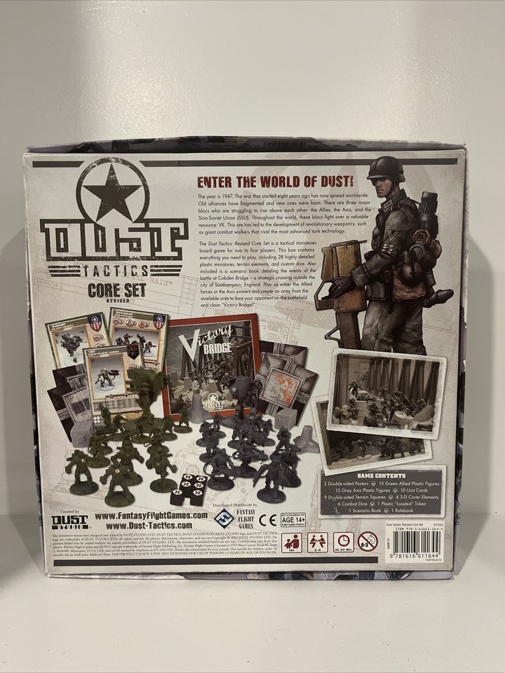 Dust Tactics Core Set Revised Tactical Miniatures Board Game Complete ...