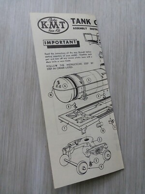 Kusan Trains TANK Oil CAR Tanker Assembly Instructions Sheet (parts ...