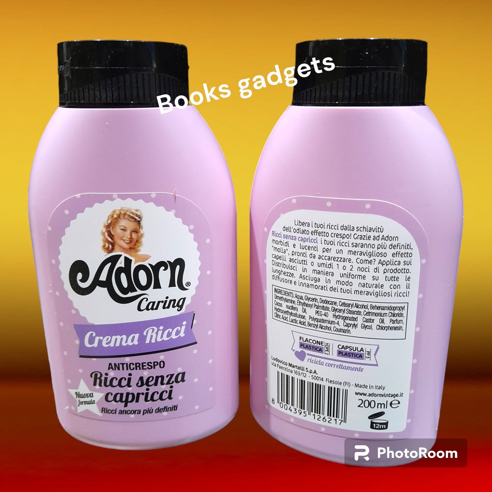 5 Flaconi ADORN Caring CREMA RICCI Anticrespo Capelli Ricci più ...