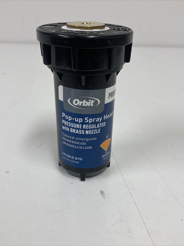 New Orbit Pop Up Spray Head Pressure Regulated With Brass Nozzle 80329 ...