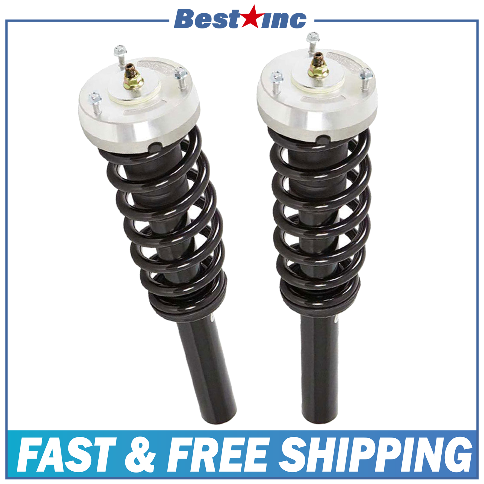 Front Pair Complete Struts for 07-10 BMW X5, 08-13 BMW X6, 11-13 X5 No ...