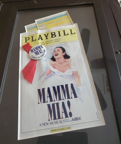 Playbill Vtg plus Ticket stubs Framed 2002 Mamma Mia Jackie Gleason ...