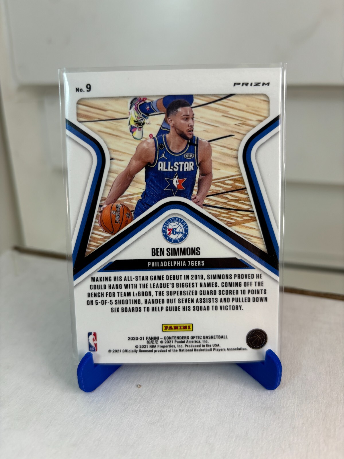 2020-21 Contenders Optic Red Cracked Ice #9 Ben Simmons NBA Basketball ...