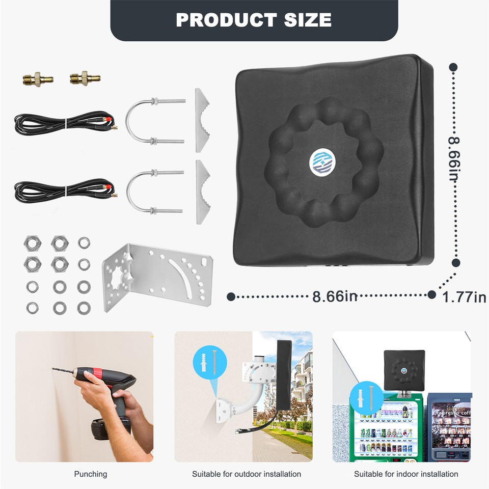 4G/5G 2X2 MIMO Panel Antenna High Gain Omni 600-8000MHz Verizon AT&T T ...