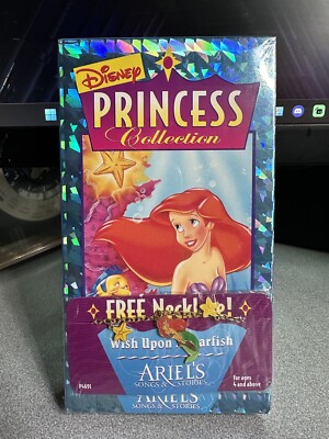 Vintage Disney Princess Collection ARIEL'S Wish Upon a Starfish VHS New ...